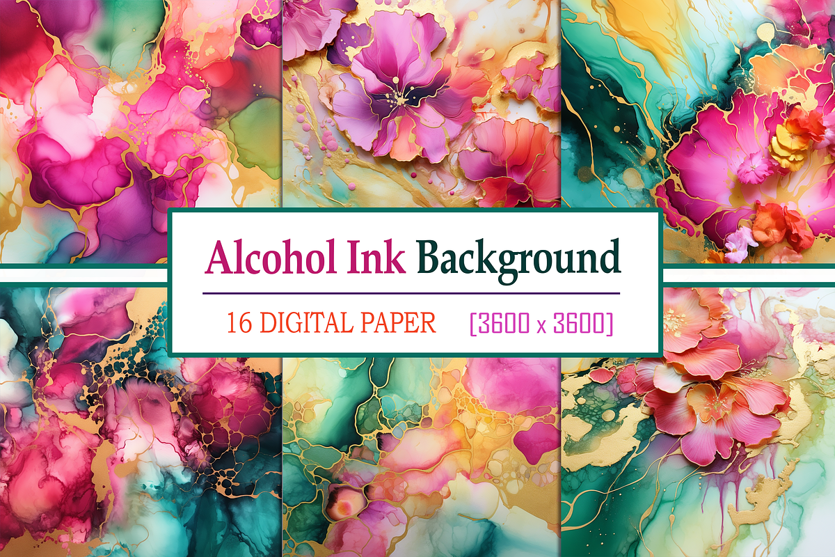 Alcohol Ink Background | Creative Market