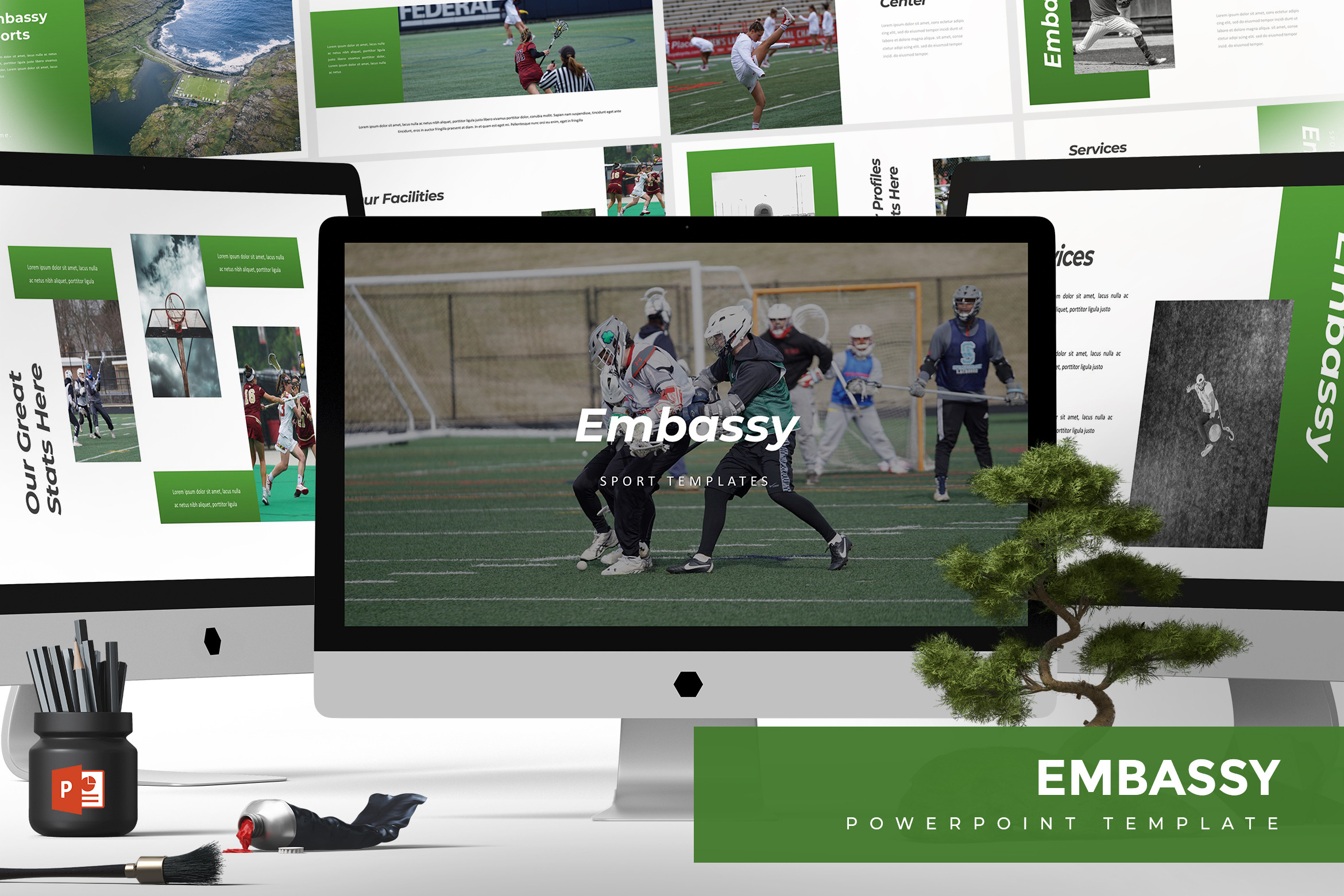 Embassy - Powerpoint Template, a Presentation Template by AQR Studio