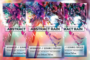 Abstract Rain Flyer, a Flyer Template by KiraYamato Design Studio