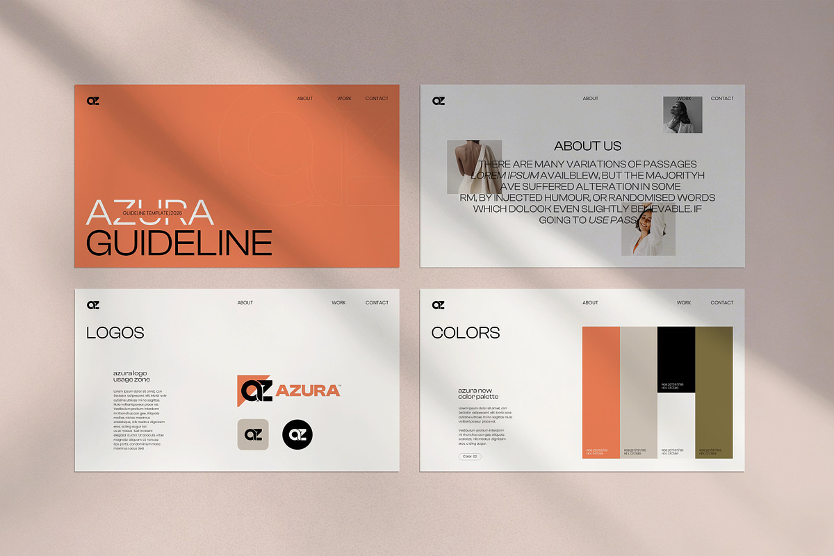 Azura Guideline Template, a Presentation Template by evgenystudio