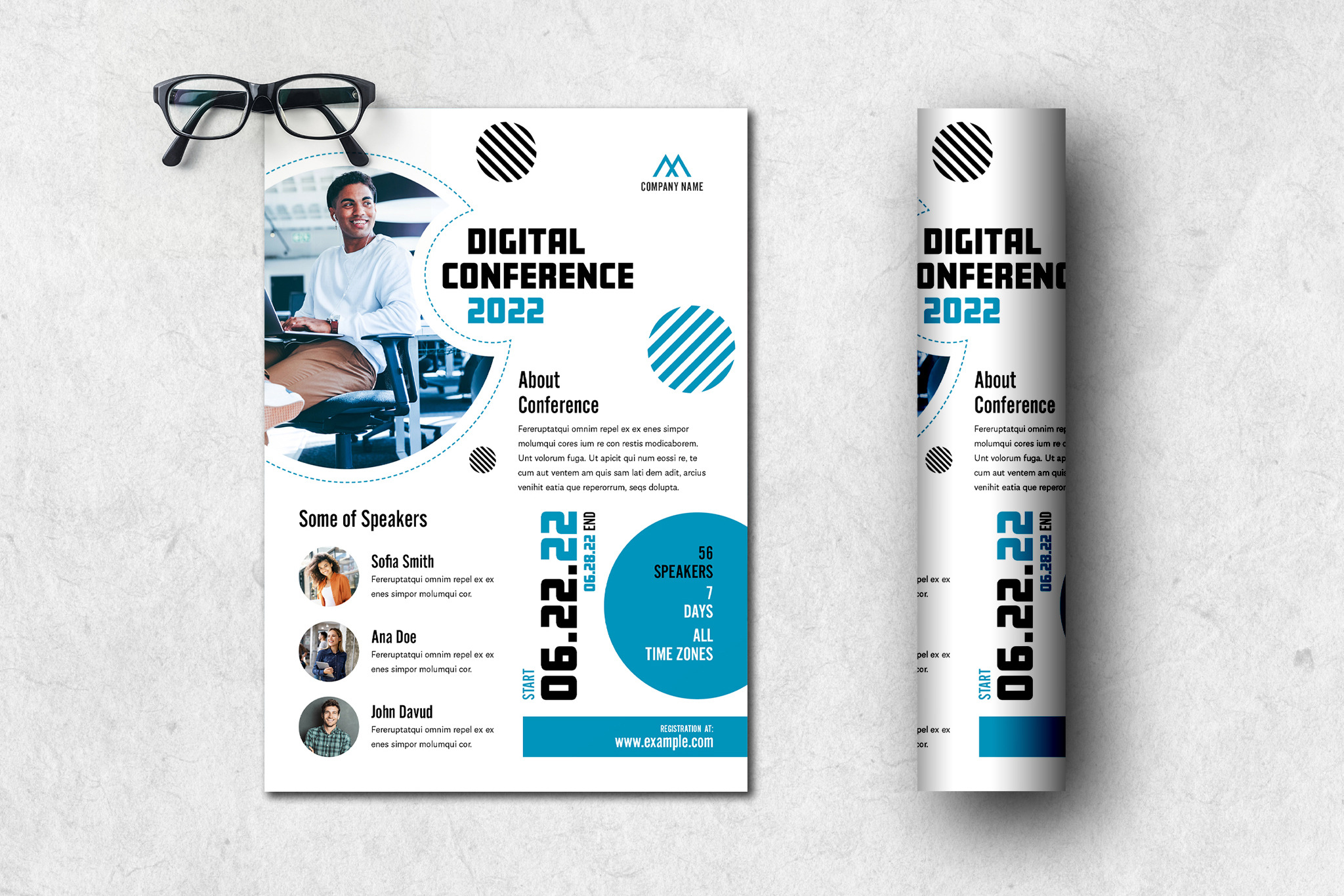 Digital Conference Flyer, a Flyer Template by Grkic Creative