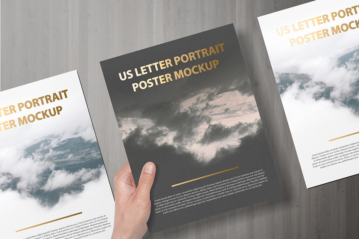 US Letter Flyer / Letterhead Mockup, a Print Template by professorinc