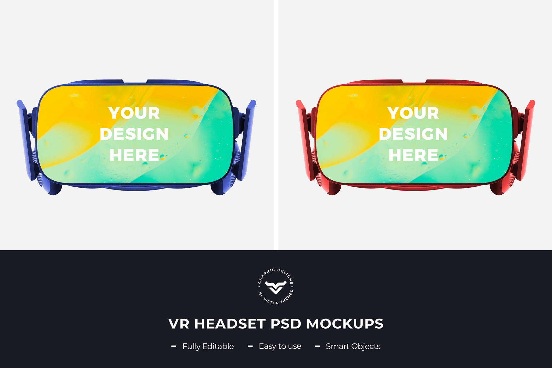 VR Headset PSD Mockup, a Mockup by VictorThemes