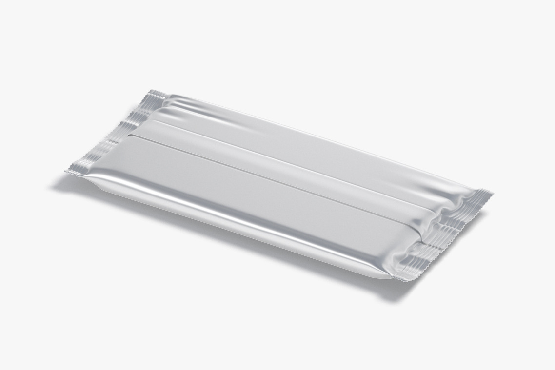 Chocolate Bar Wide Wrapper 3D Model, a 3D by rebrandy