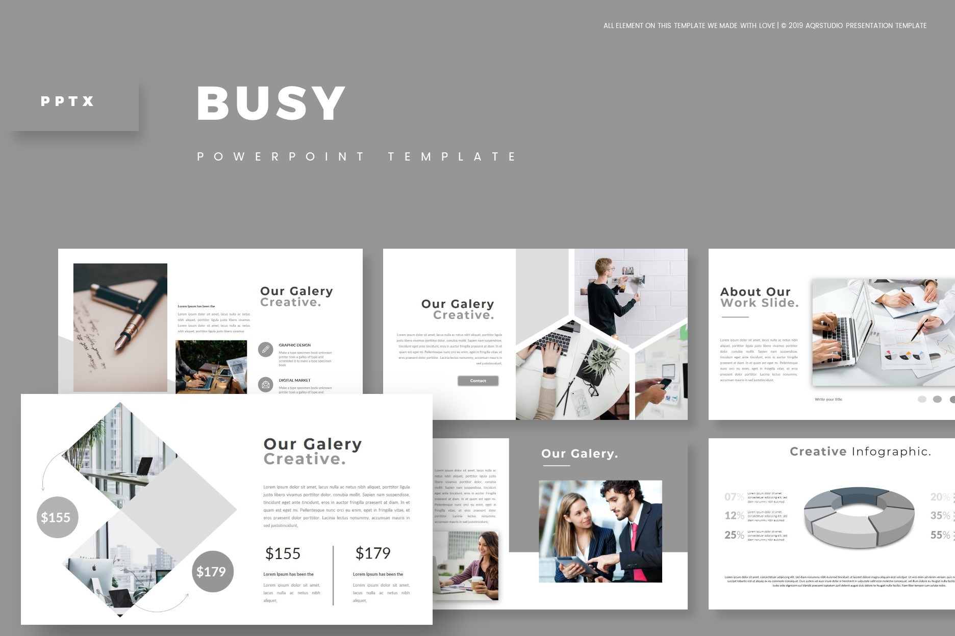 Busy - Powerpoint Template, a Presentation Template by AQR Studio ...