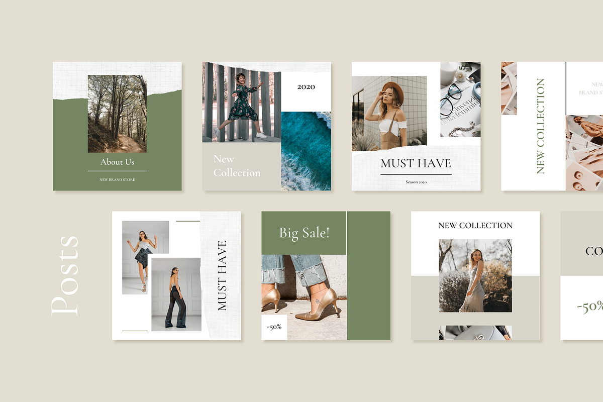 Canva Social Media Pack (Vol.3), a Social Media Template by uispot