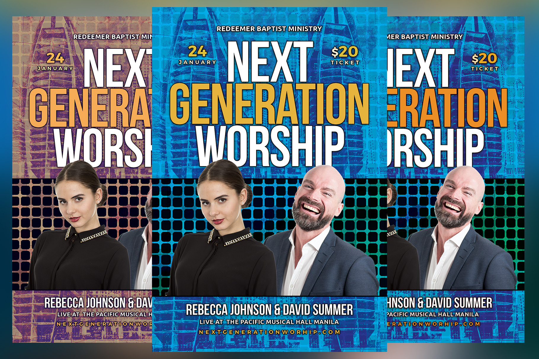 Next Generation Worship Church Flyer, a Flyer Template by KiraYamato ...