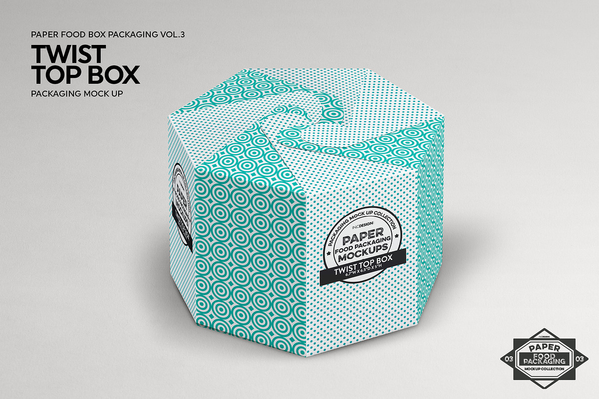 Twist Top Box Packaging Mockup, a Cups & Container Mockup by INCDesign