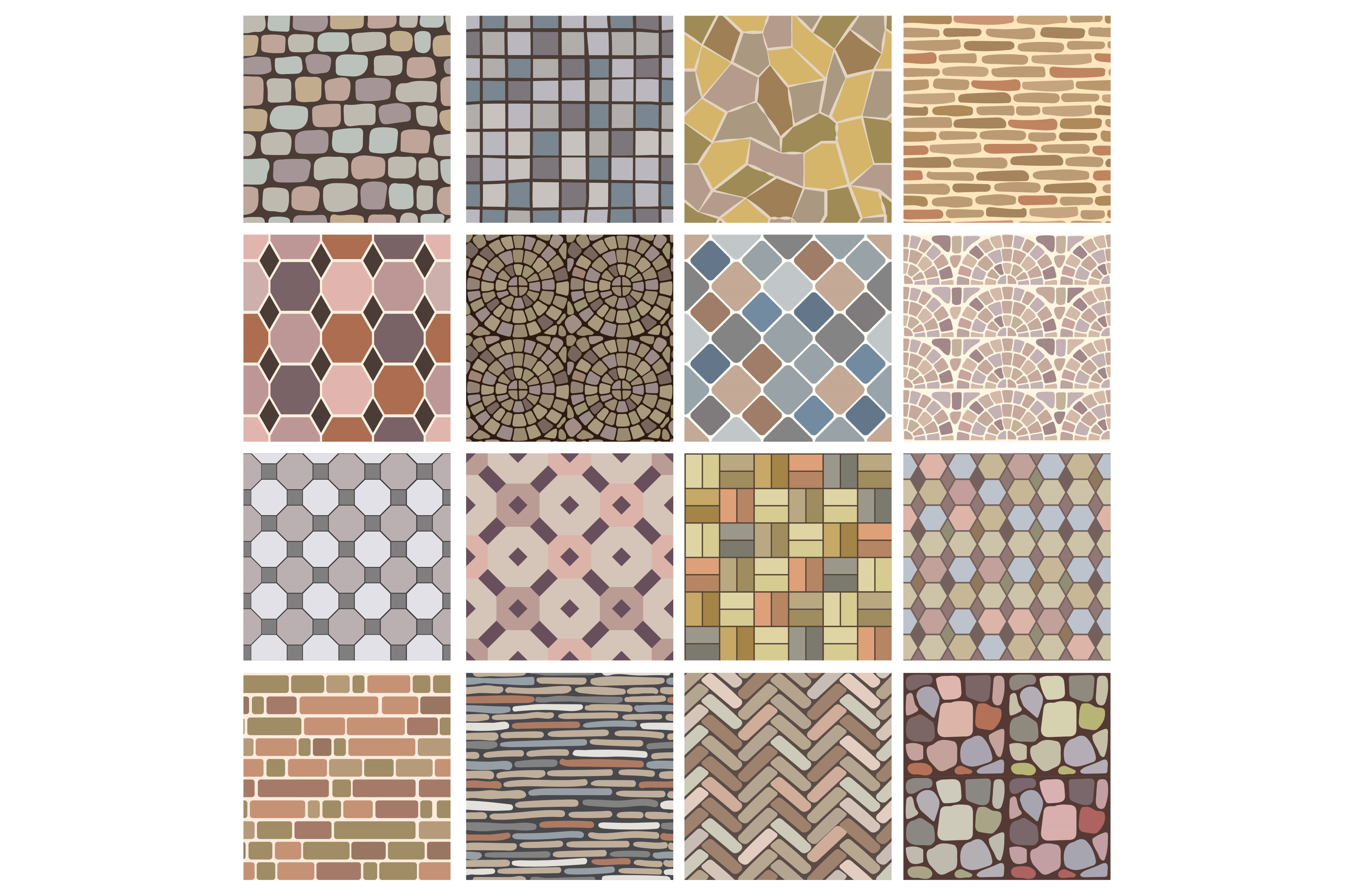 Stones pavement. Garden patio paving | Graphics ~ Creative Market