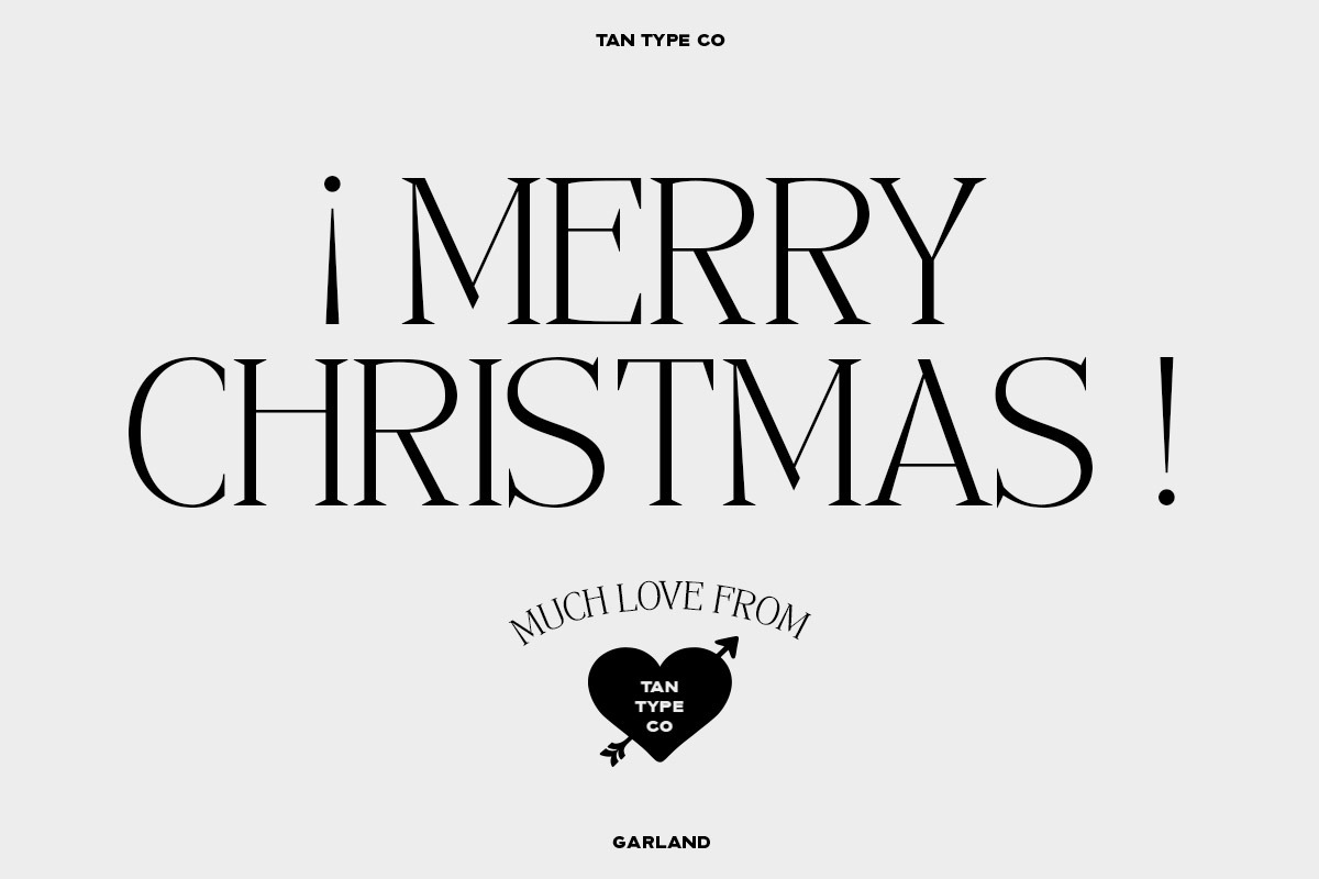 TAN - GARLAND, a Serif Font by TanType