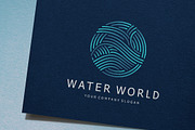 Water World Logo, a Branding & Logo Template by IKarGraphics