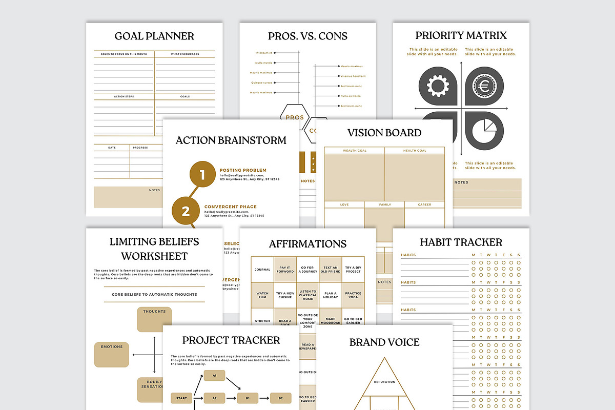 Dream Life Ultimate Planners CANVA, a Stationery Template by Graphic ...