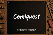 Comiquest - Handwritten Comic Font, a Handwriting Font by Mightyfire