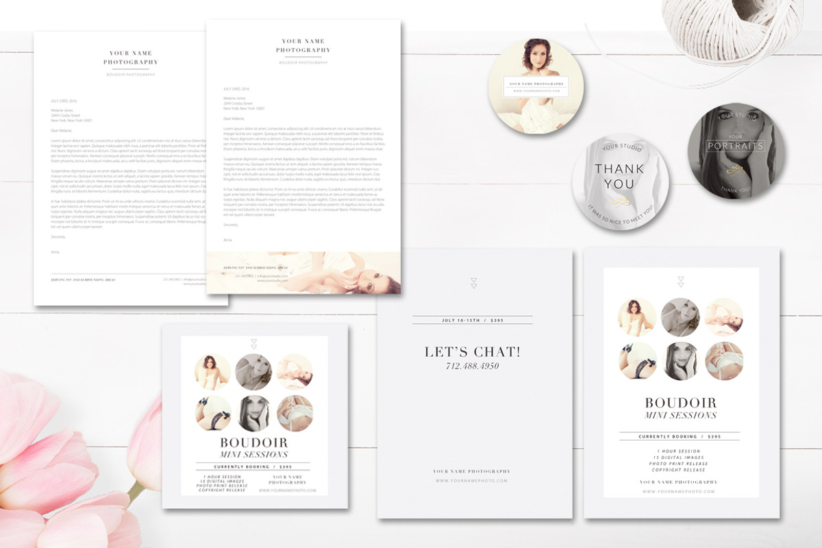Boudoir Marketing Set, a Magazine Template by By Stephanie Design