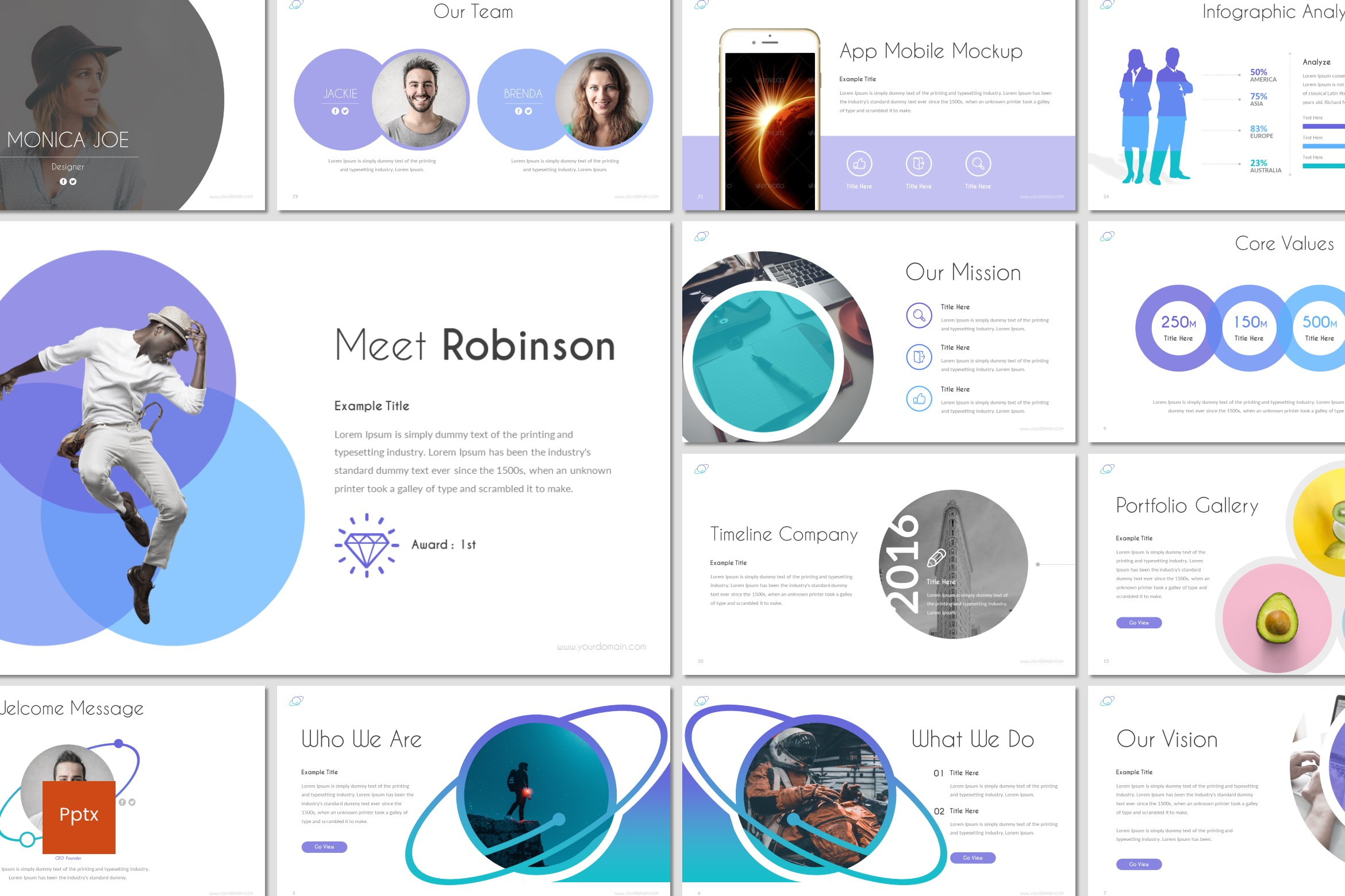 Orbit - Powerpoint Template, a Presentation Template by inspirasign