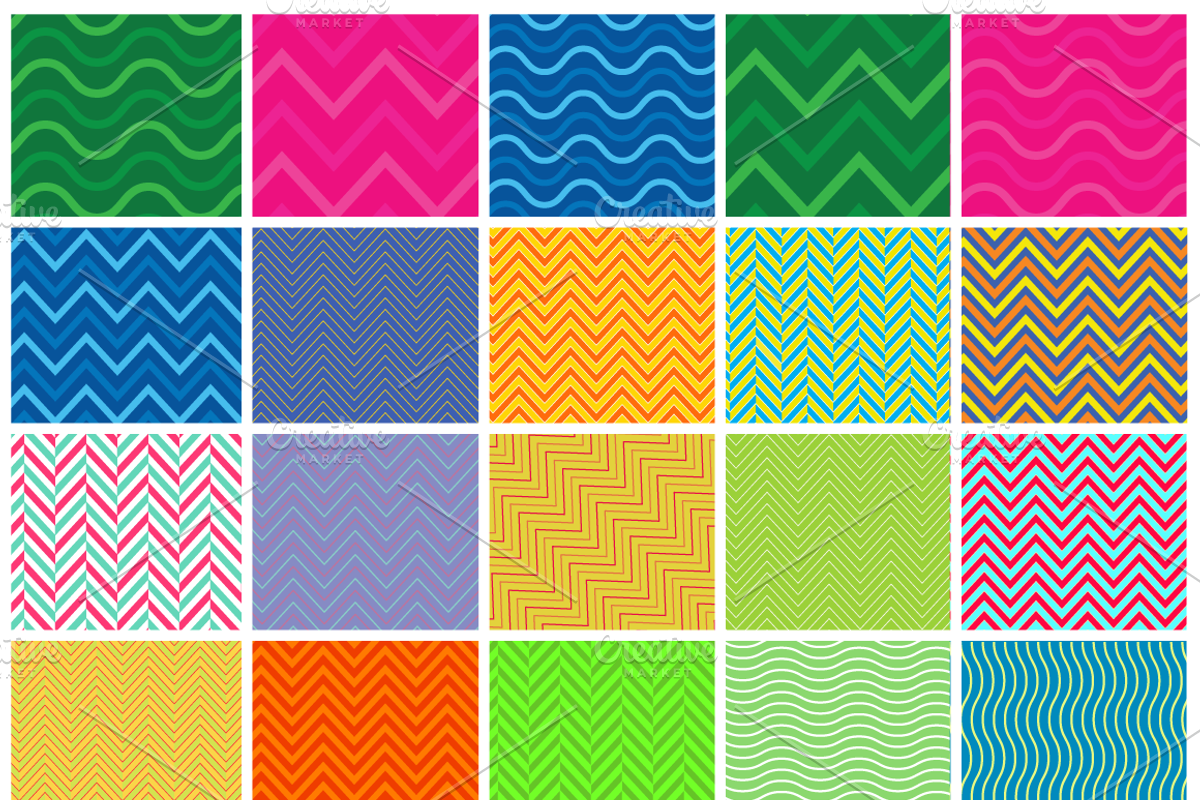 Seamless Vector Patterns, a Pattern Graphic by DeepDesign