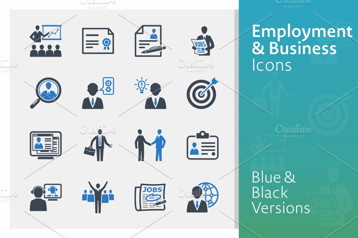 Employment & Business Icons, an Icon by introwiz1
