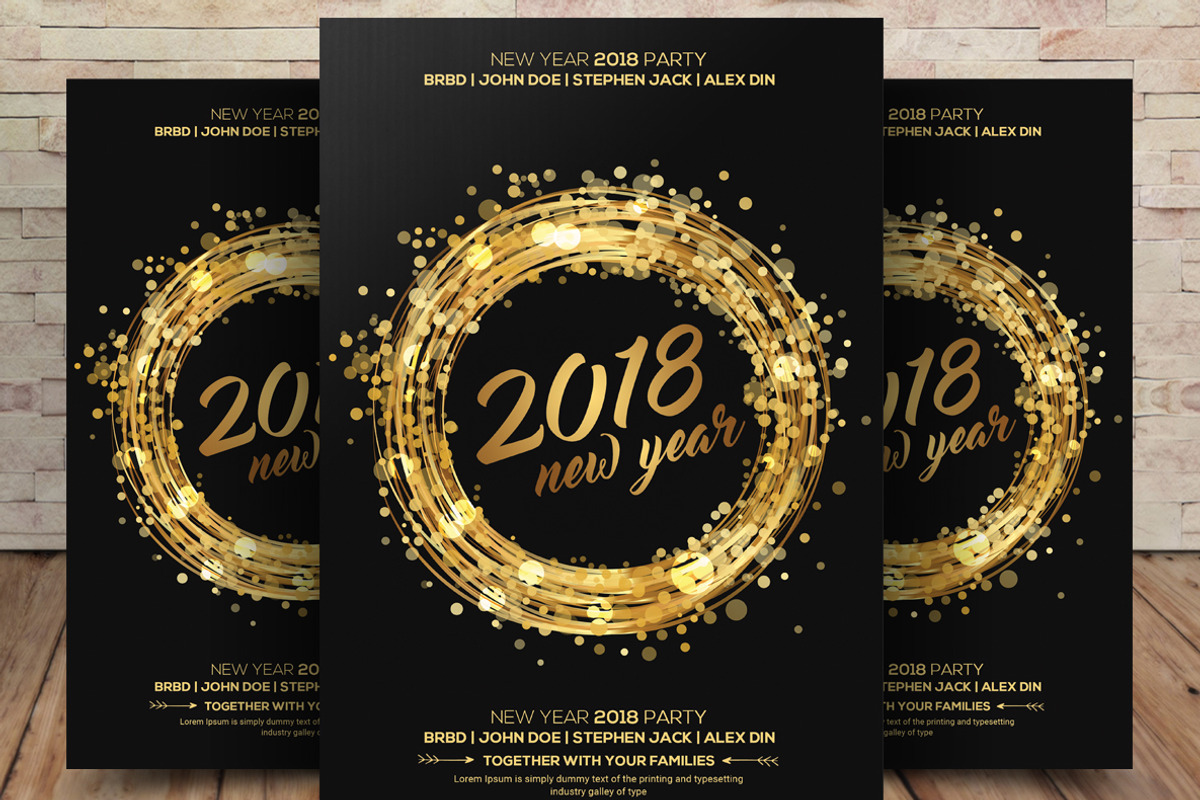 10 Golden Flyers Bundle, a Flyer Template by graphicforest