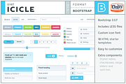 Icicle- Fresh Bootstrap 3 UI Kit, a Bootstrap Template by The Clever UI Company