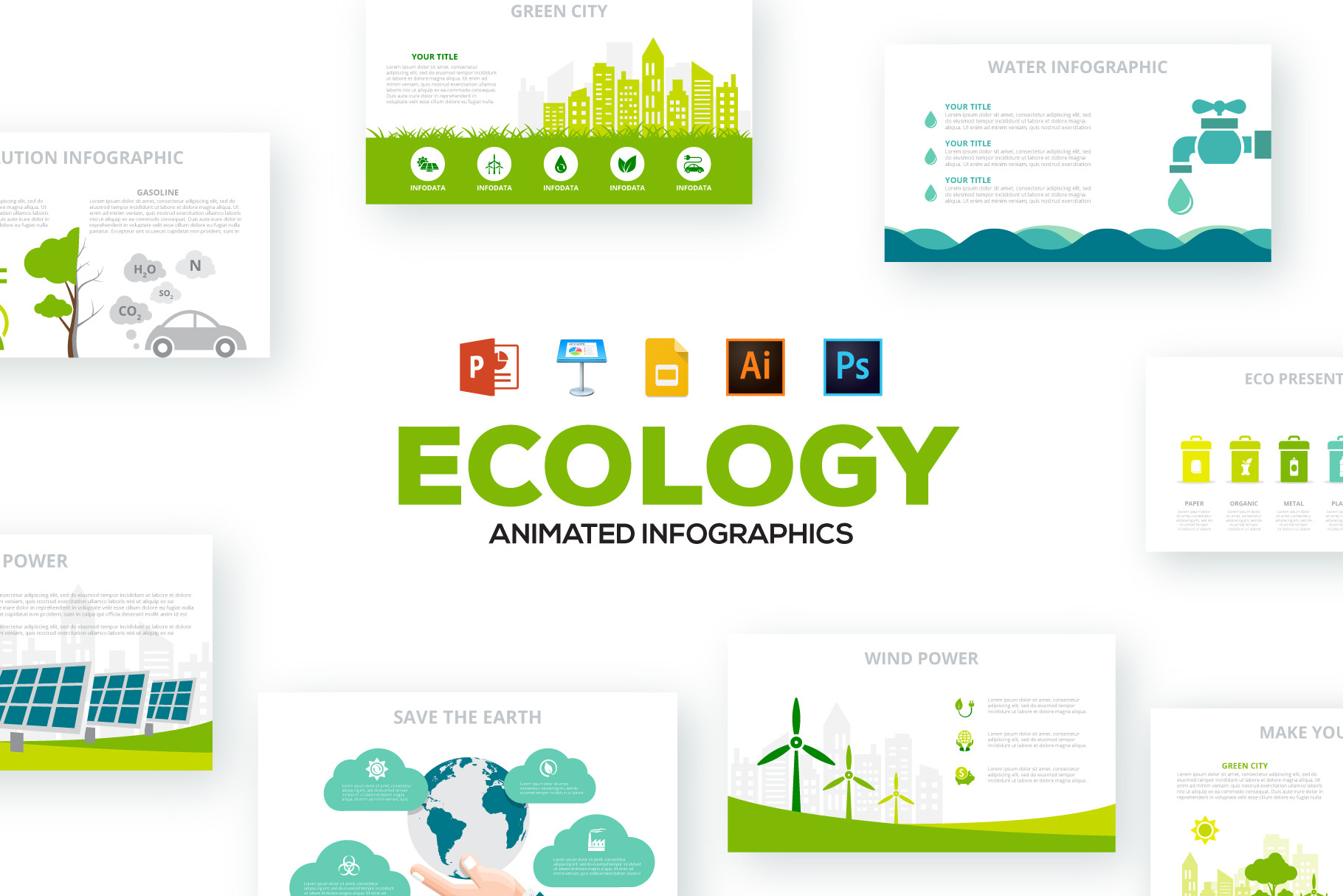 Ecology animated presentation, a Presentation Template by Abert