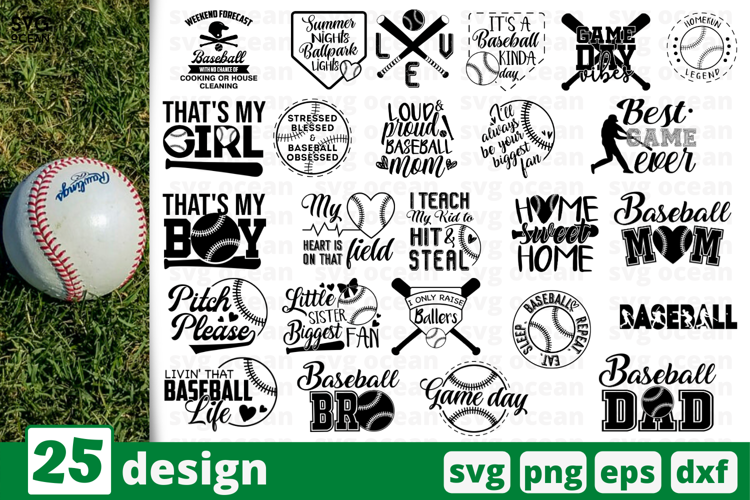 Baseball SVG Bundle, a Sport Illustration by svgocean