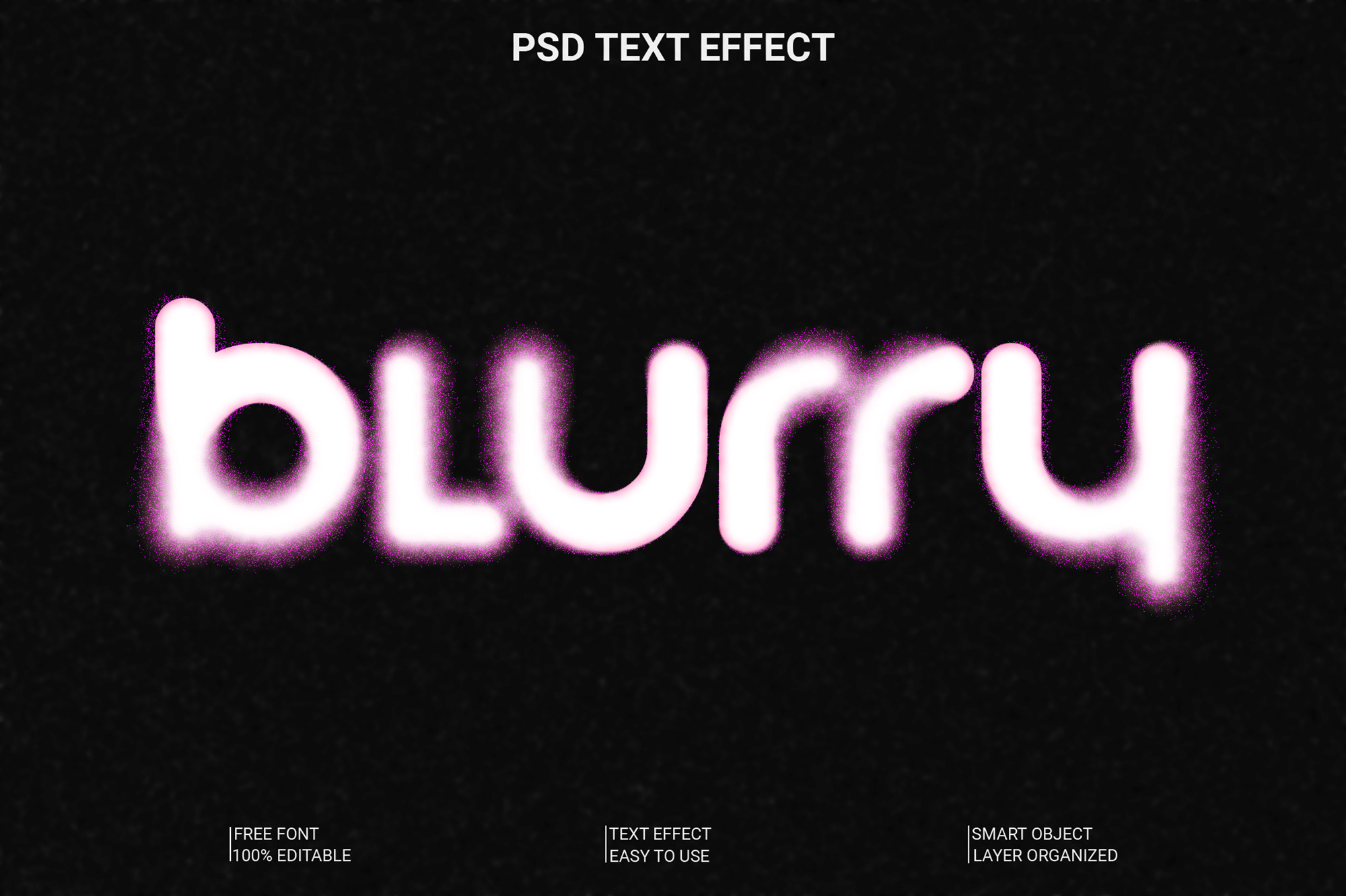 Melt Blurry text effect style | Layer Styles ~ Creative Market