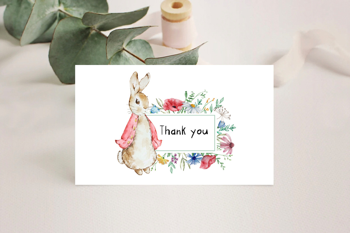 Watercolor Peter Rabbit Clipart, an Animal Illustration by SvetaArtStore