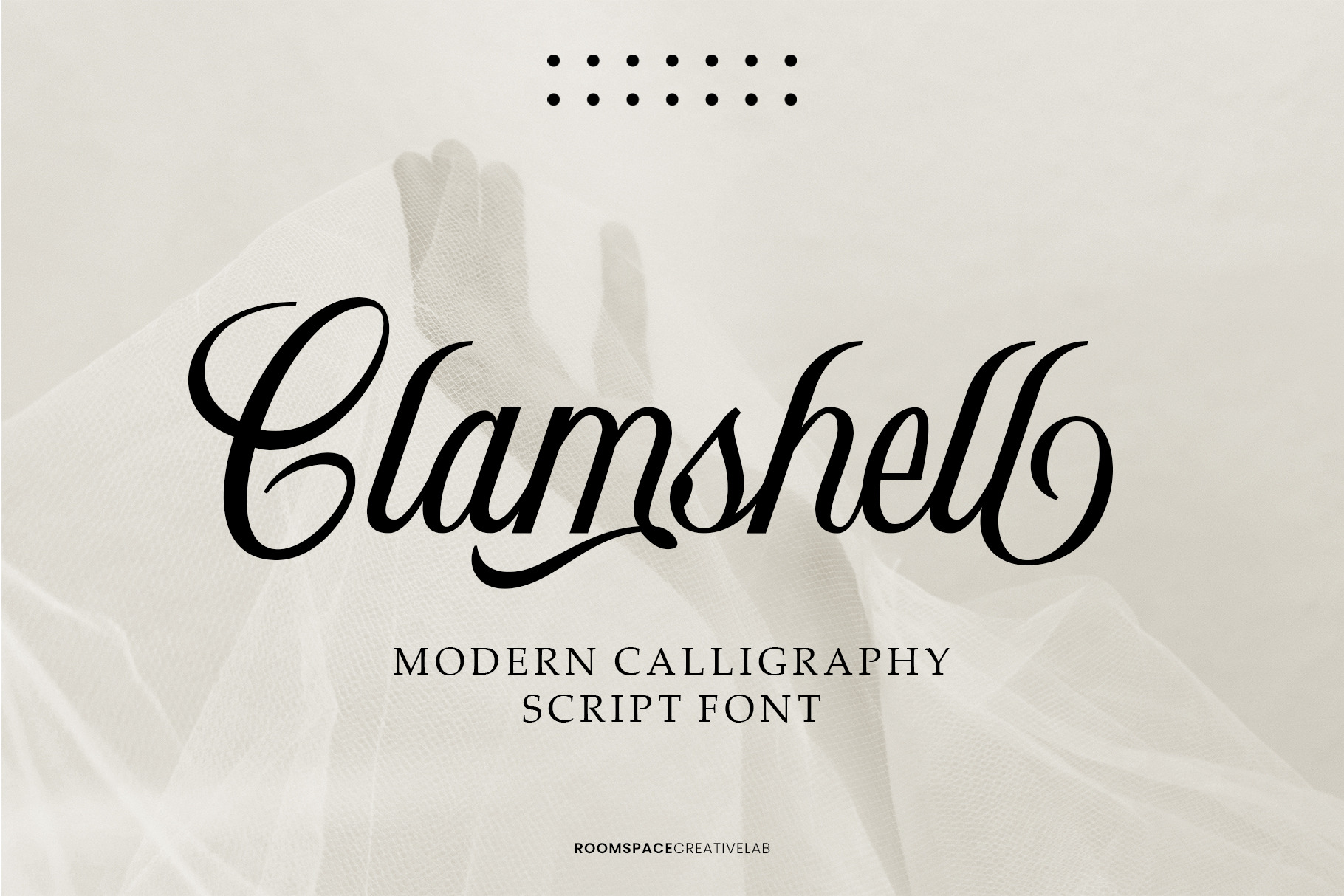 Clamshell Modern Caligraphy Script