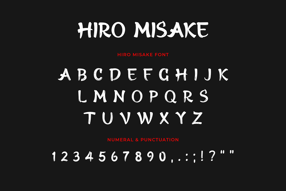 Hiro Misake Brush Japanese Font, a Script Font by UICreative