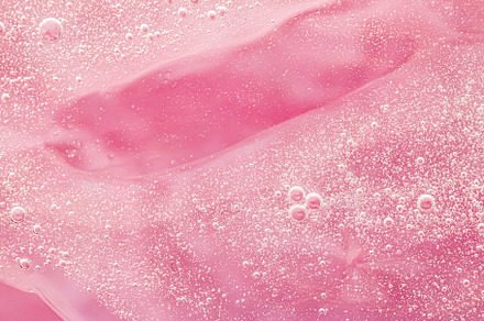 Abstract pink liquid background, paint splash, swirl pattern and, an ...