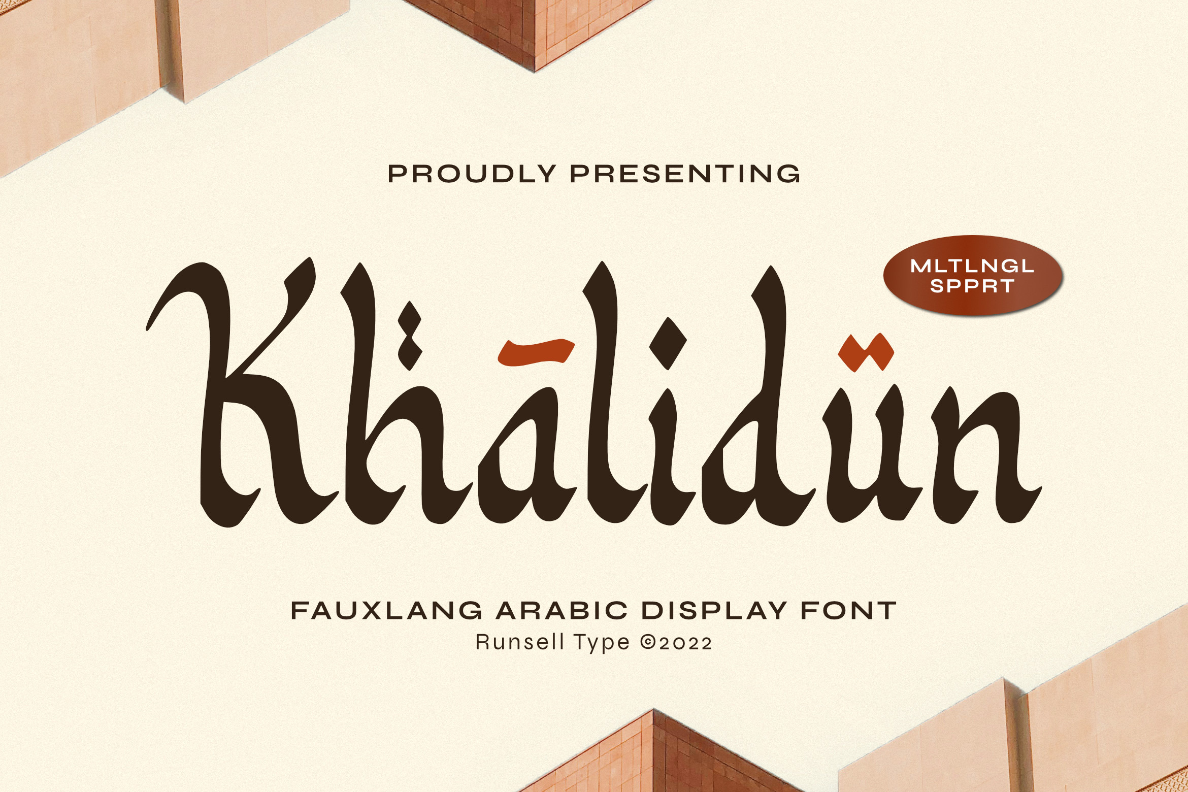 Khalidun - Arabic Display Font, a Font by Runsell Studio | Creative Market