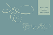 Invitation Script Ornaments Pack, a Symbol Font by Intellecta Design