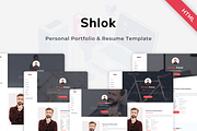 Shlok - Personal Portfolio Template, a Bootstrap Template by shreethemes