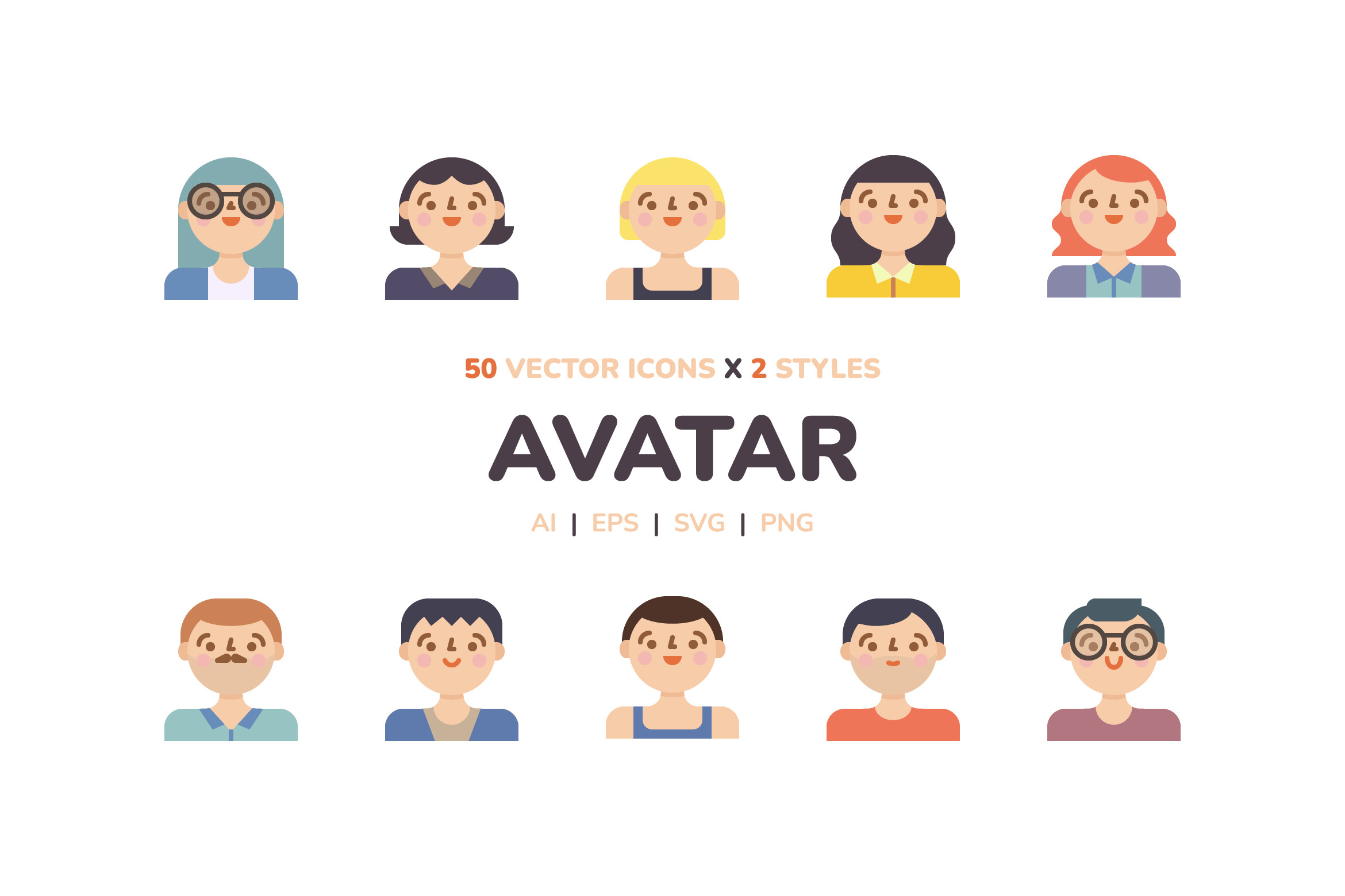 Avatar Icon Pack by Iconixar | Creative Market