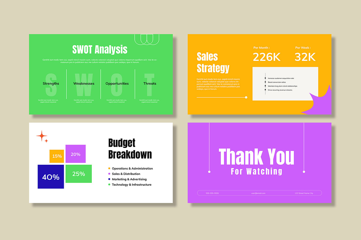 Business Plan Presentation Template