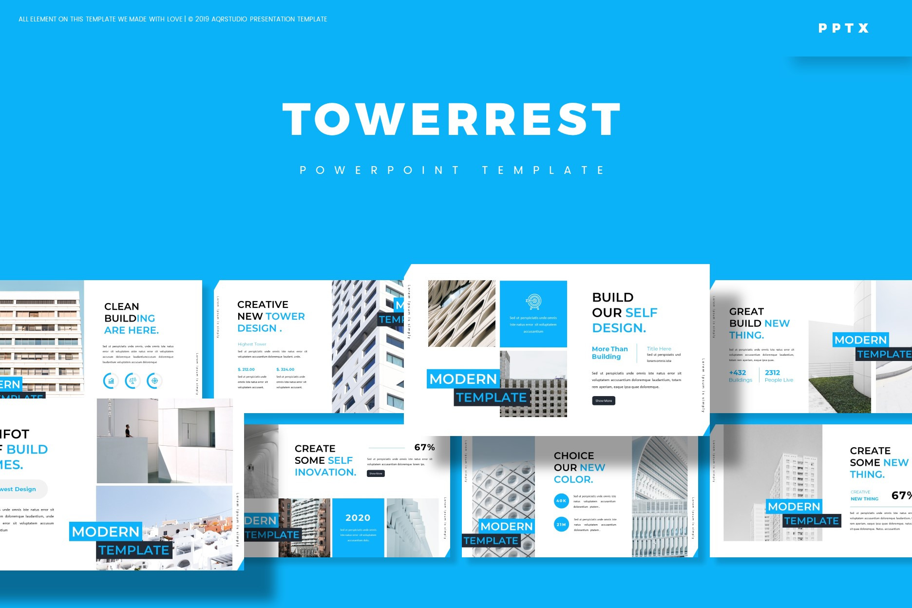 Towerrest - Powerpoint Template, a Presentation Template by AQR Studio
