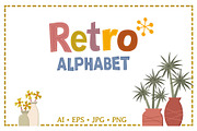 Retro alphabet, an Object Graphic by javi.ruiz