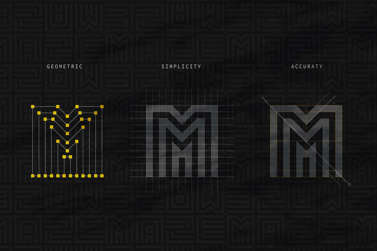 Geometric Maze Font