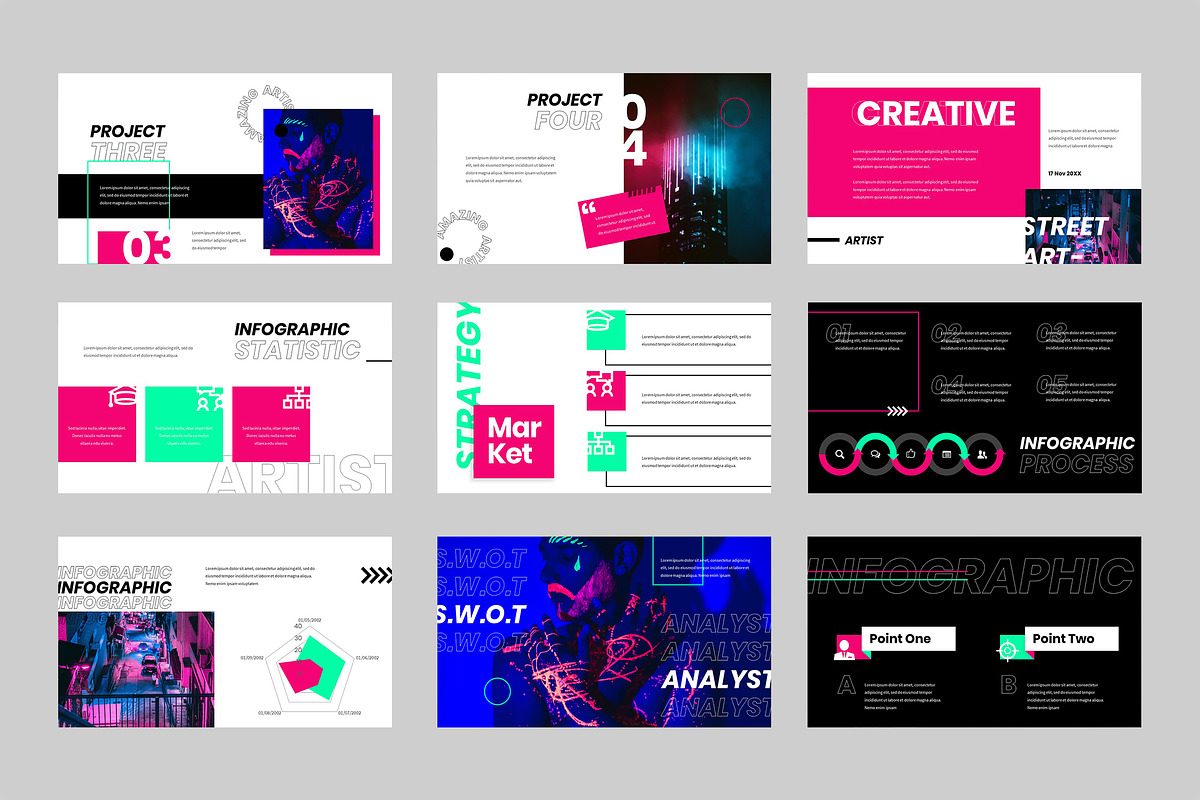 Artist - Google Slide Template, a Presentation Template by TMint Creative