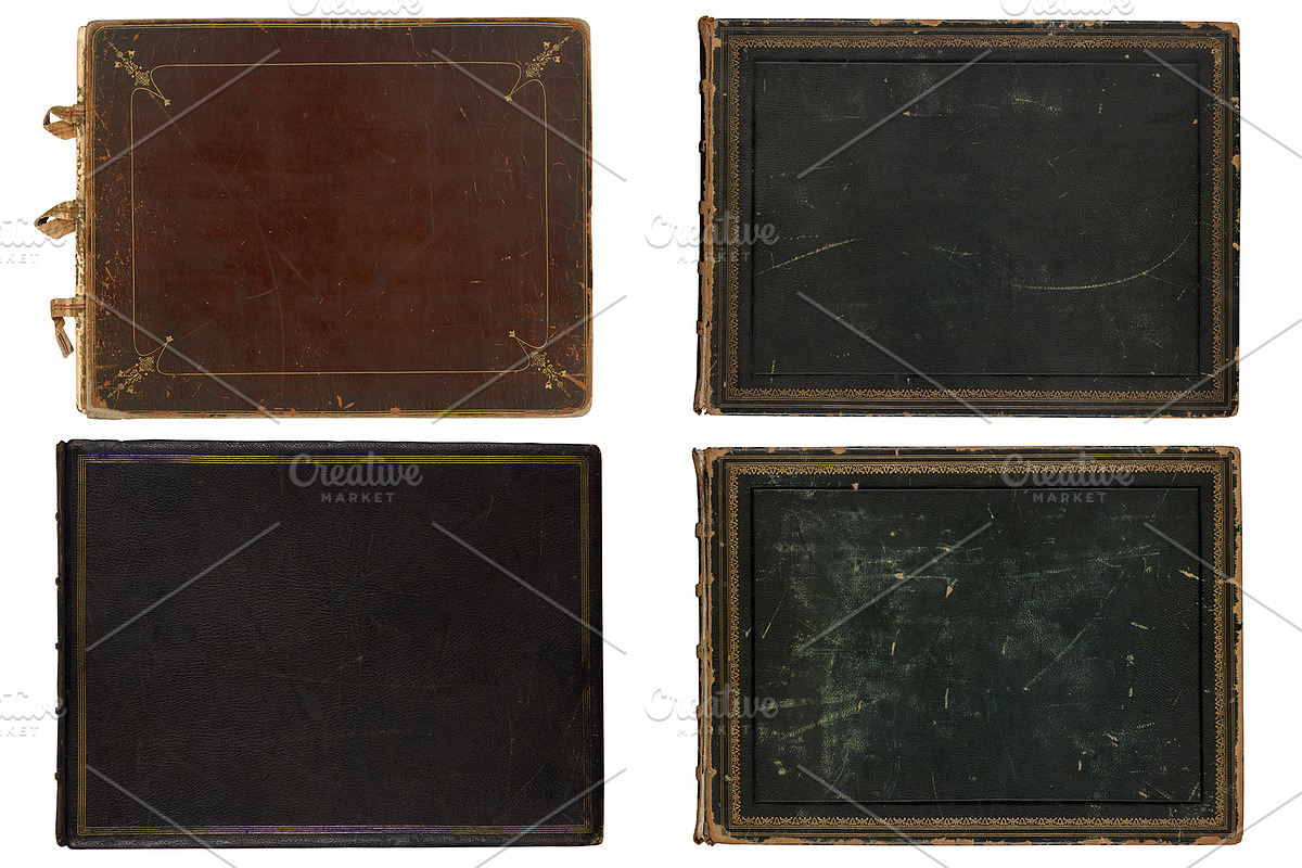 Vintage Photo Album Cover Textures, a Texture Graphic by Blue Line Design