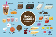 Boba Topping Buddies Vector Set, a Food Illustration by Spark Design ...