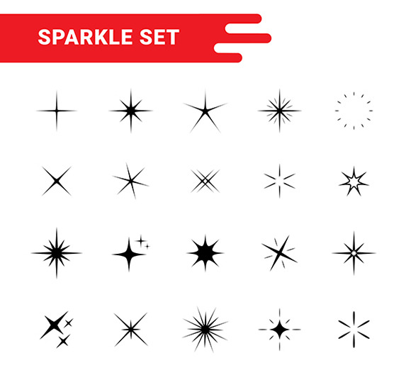 Vector Sparkle set, a Templates & Theme by Snipergraphics | Creative Market