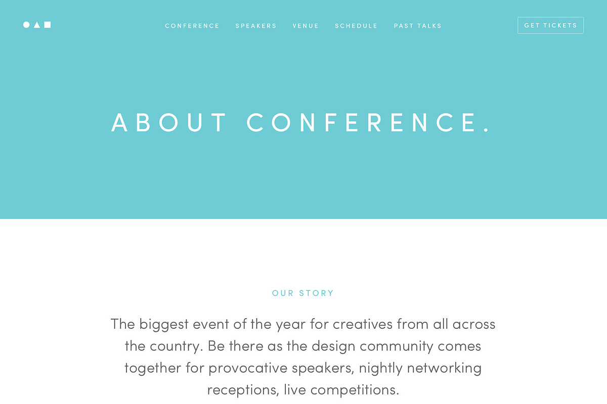 Conference, Event Website Template, a HTML Template by Nice, Very Nice