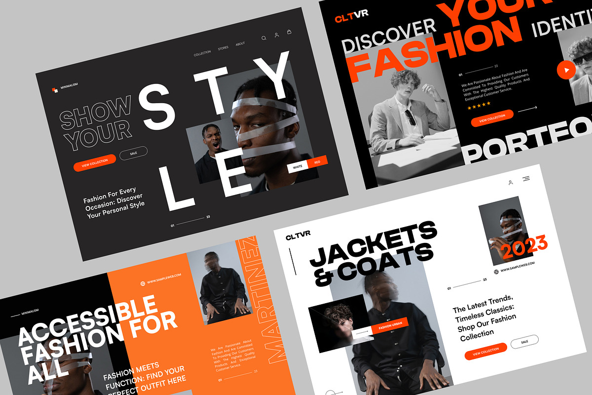 Fashion Header Multipurpose, an UI Kit Template by Dirtytemp Studio