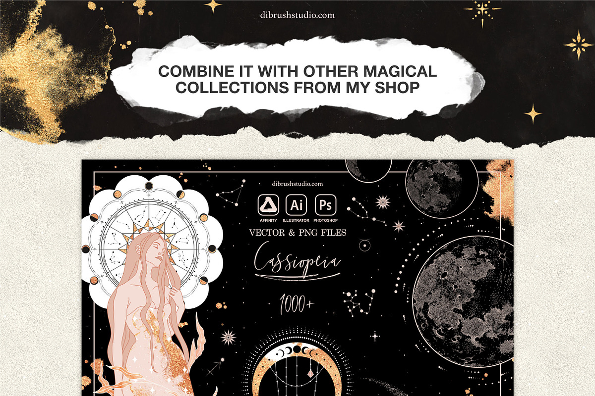 Nightfall - ClipArt & Vector Pack, an Illustration by DiBrush Studio