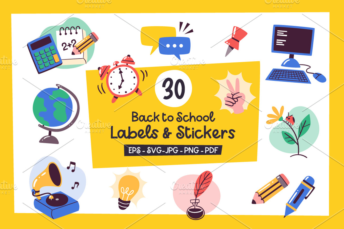 School Labels for Students