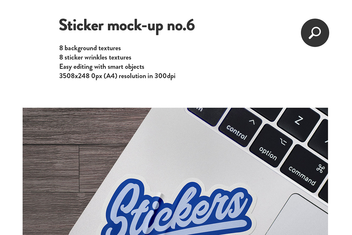 8 Sticker & logo mock bundle, a Product Mockup by PrintPixel