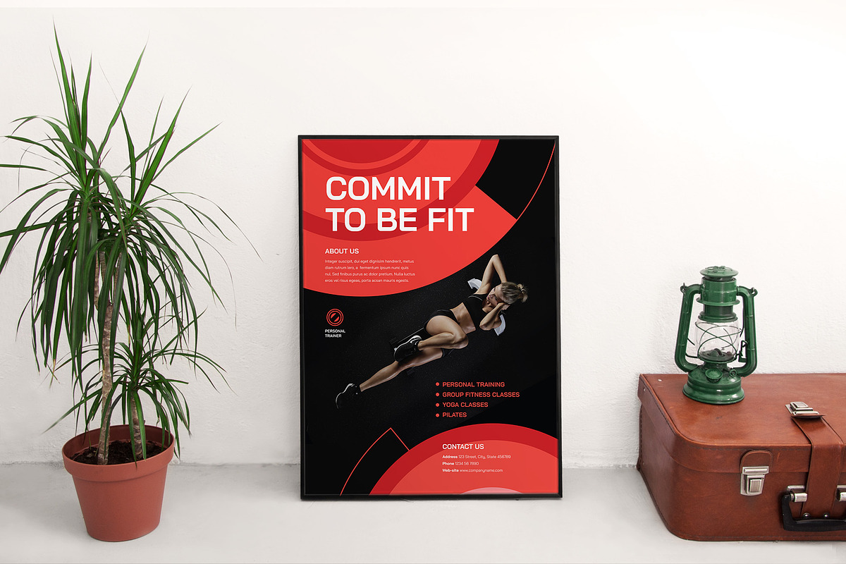 Personal Trainer Print Pack, a Poster Template by TemplatesNow!