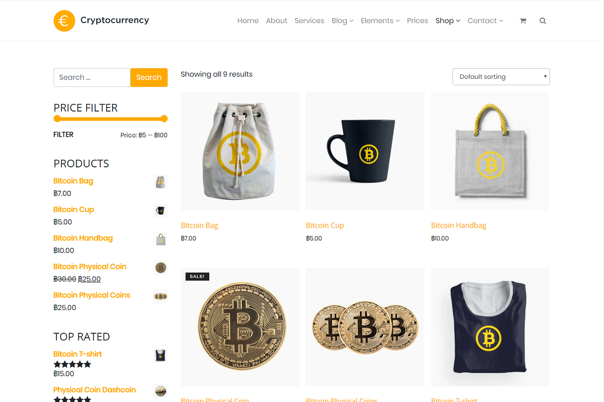 Cryptocurrency Bitcoin WordPress Theme