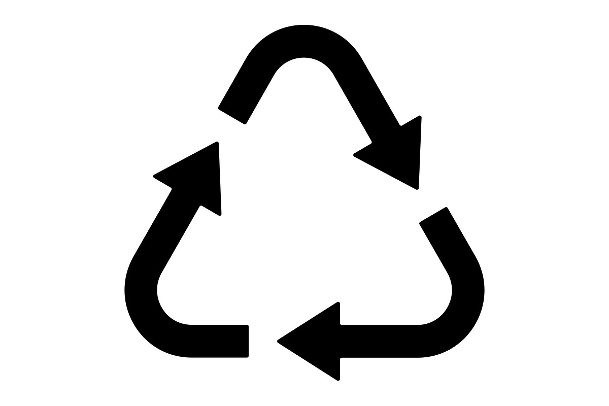 Simple Rounded Recycling Symbol, an Icon by Loren Klein